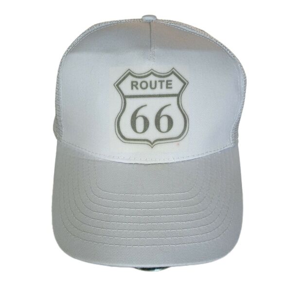 Route 66 | Accessories | Route 66 White Mesh Trucker Hat Adjustable ...
